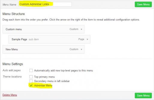 How To Remove Or Add New Menu Links To The Admin Bar Acmeedesign Support System