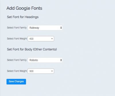 How to customize the google font? – AcmeeDesign Support System