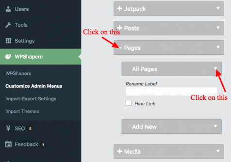 How to customize the sub menu items? – AcmeeDesign Support System